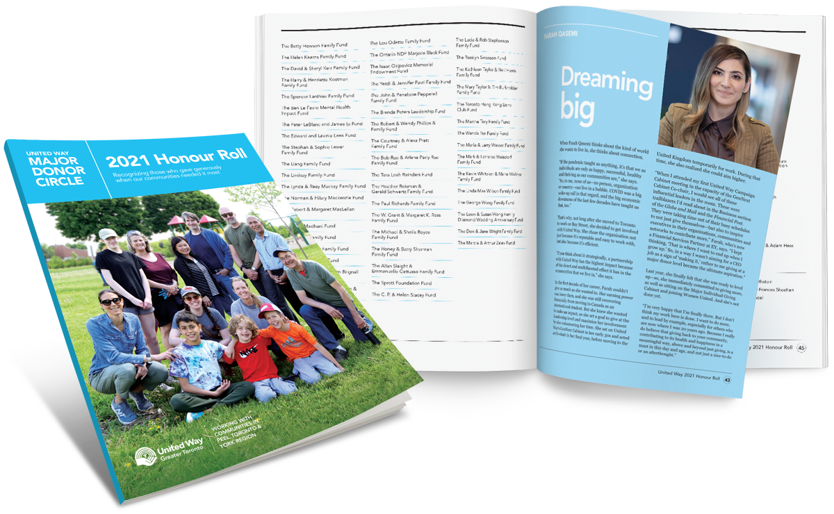 Major Donor Circle - United Way Greater Toronto