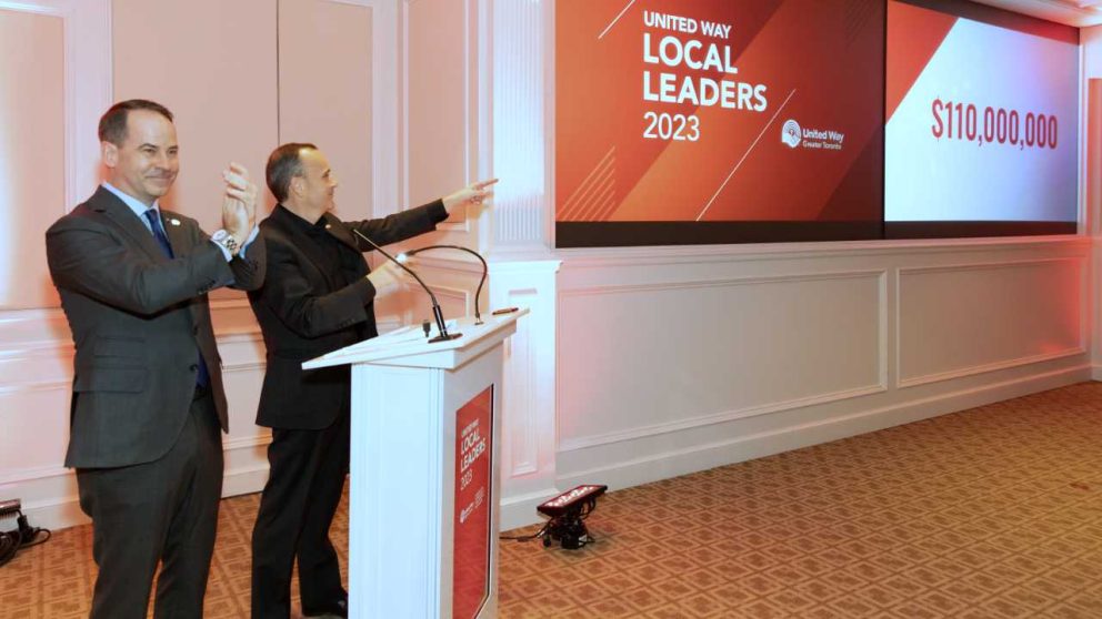 United Way Greater Toronto on pace to reach $110M campaign goal, makes ...